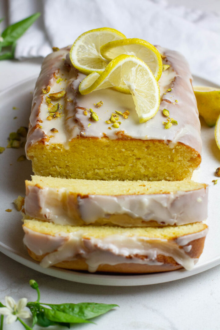 Easy Glazed Lemon Loaf Cake - Plates by Nat