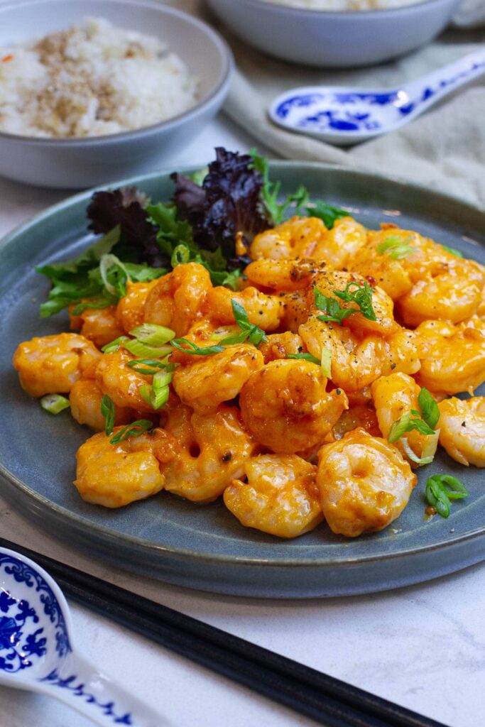 Garlic Mayo Shrimp (Japanese Ebi Mayo) - Plates by Nat
