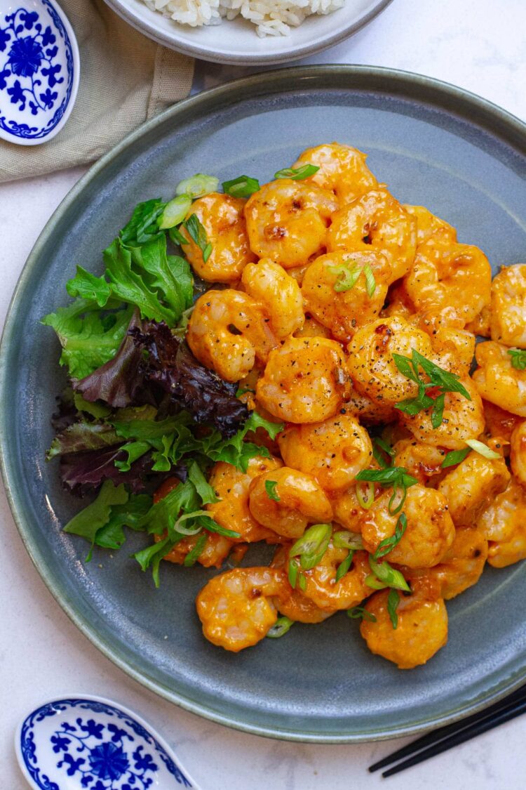 Garlic Mayo Shrimp (Japanese Ebi Mayo) - Plates by Nat