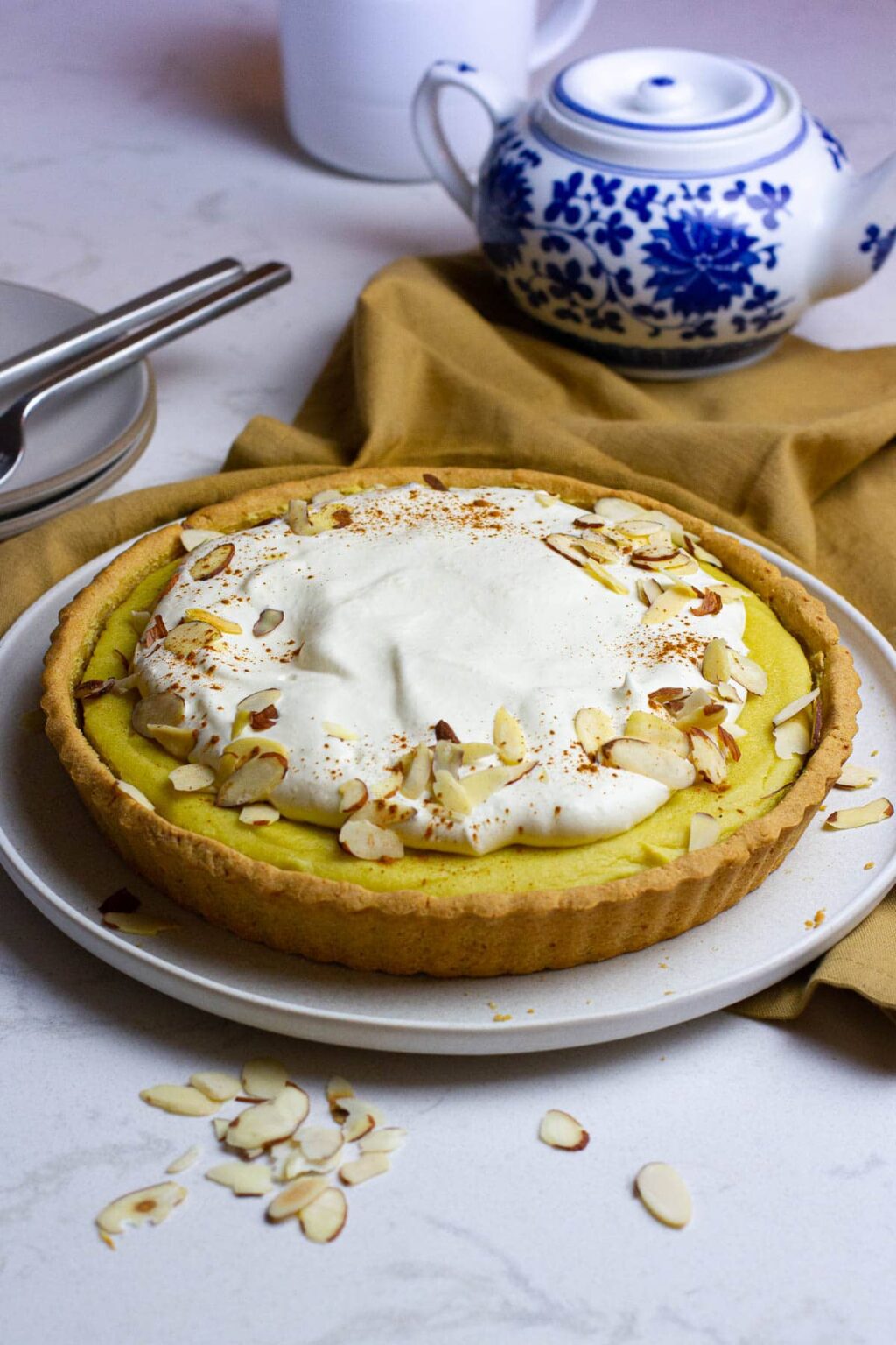 Japanese Sweet Potato Tart - Plates by Nat