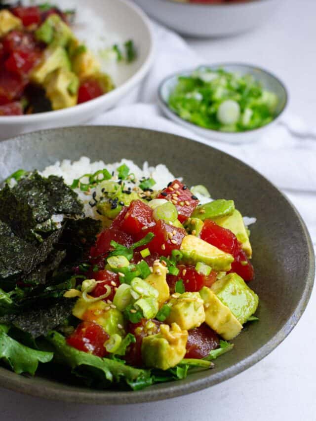 Spicy Tuna Avocado Poke Recipe - Plates by Nat