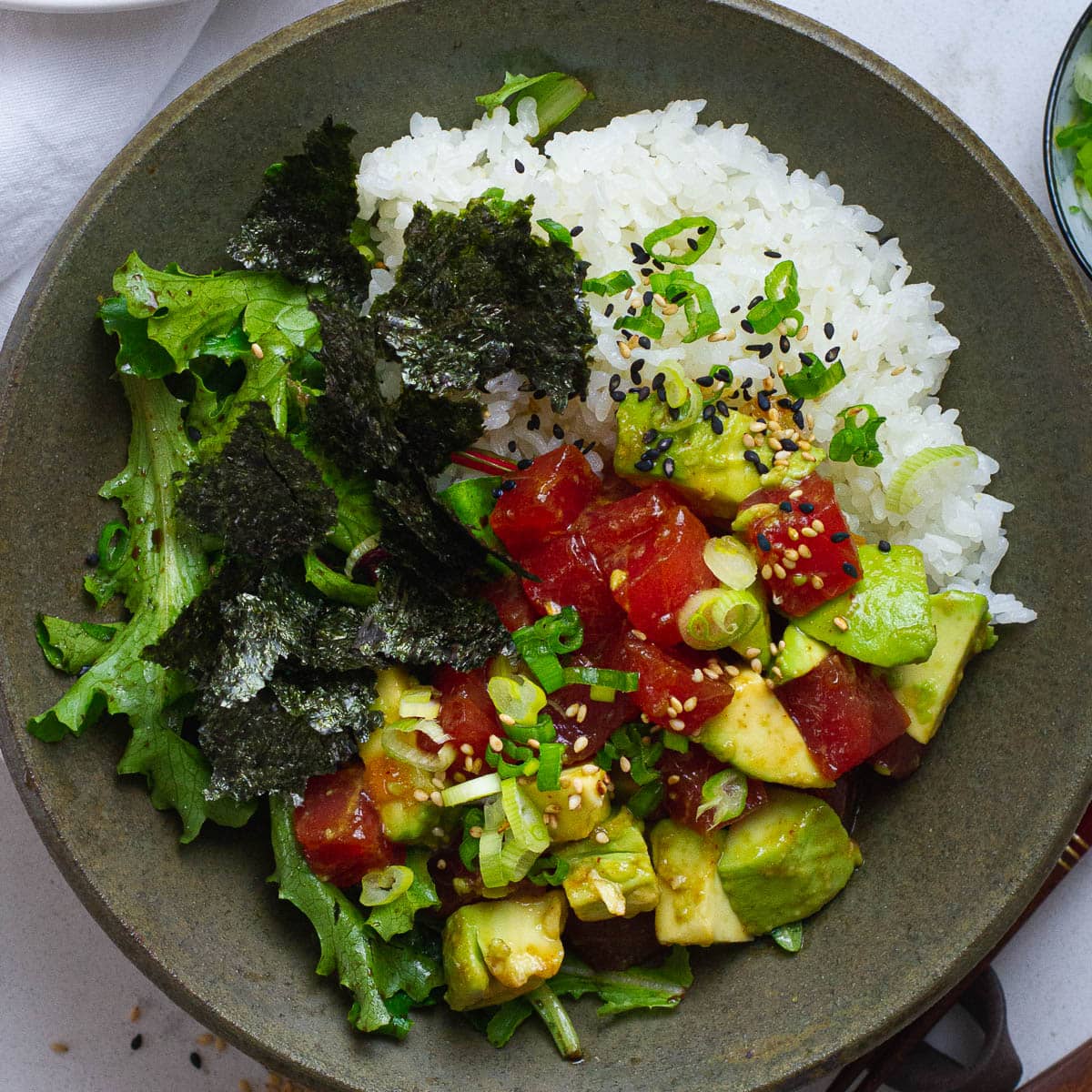 Spicy Tuna Avocado Poke - Plates by Nat