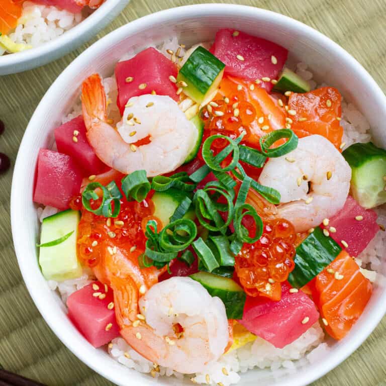 Quick Chirashi Bowl (Chirashi Don) - Plates by Nat