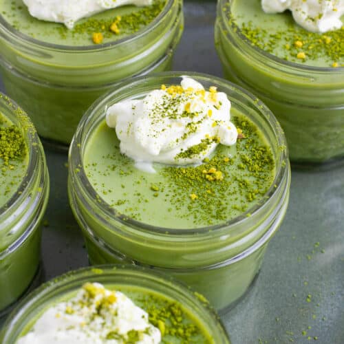 Easy Matcha Pudding (4 Ingredients) - Plates by Nat