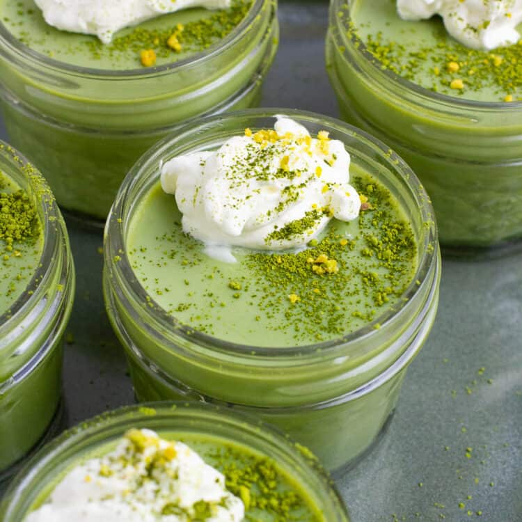 Easy Matcha Pudding (4 Ingredients) - Plates by Nat