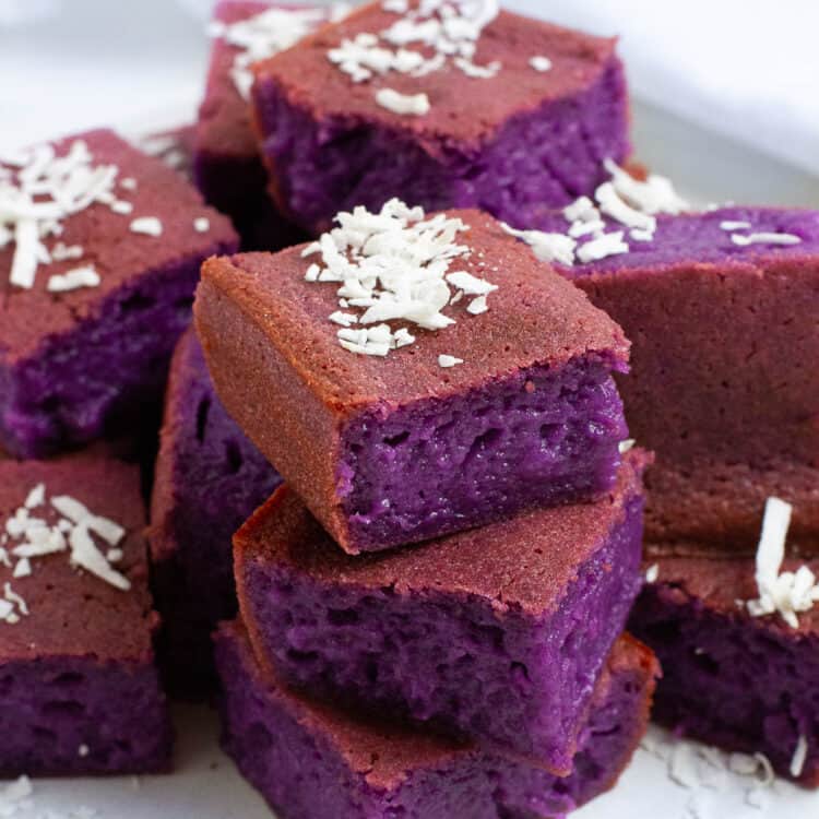 The Best Ube Mochi - Plates by Nat