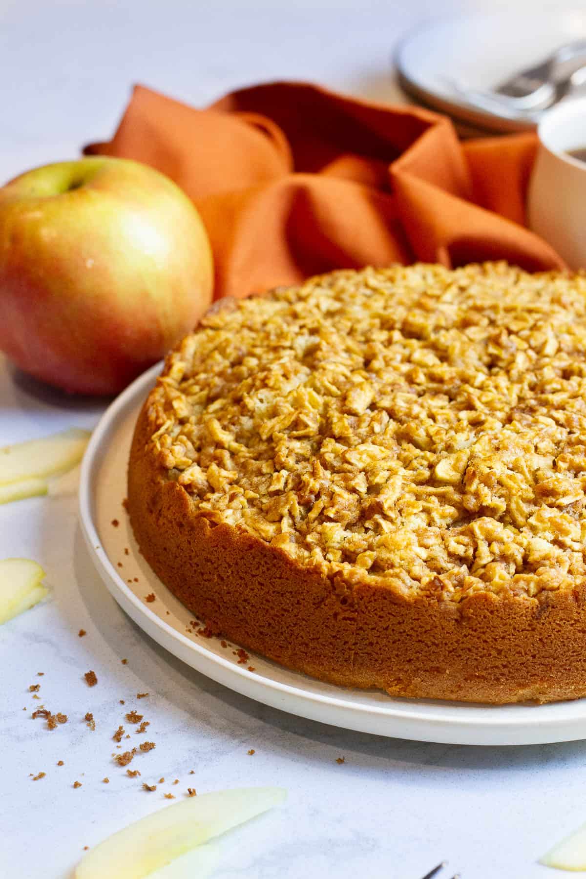 Apple Crumble Cake (GF, DF) - Plates by Nat