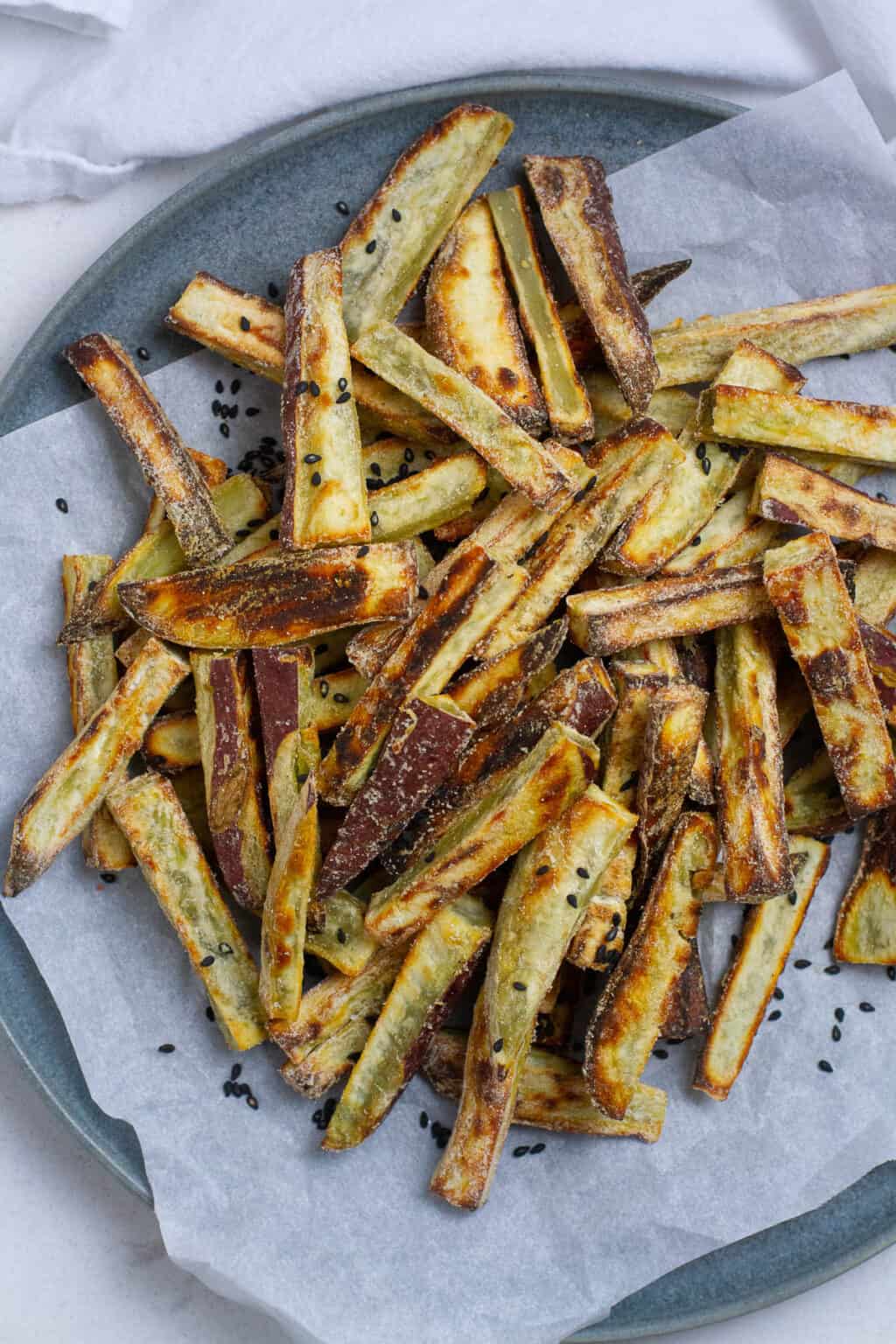 Japanese Sweet Potato Fries - Plates by Nat