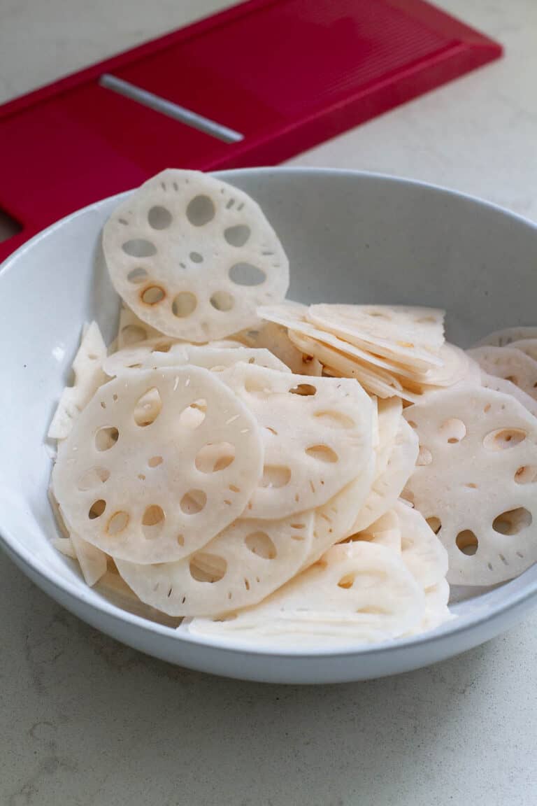 Crispy Lotus Root Chips (Renkon Chips) - Plates by Nat