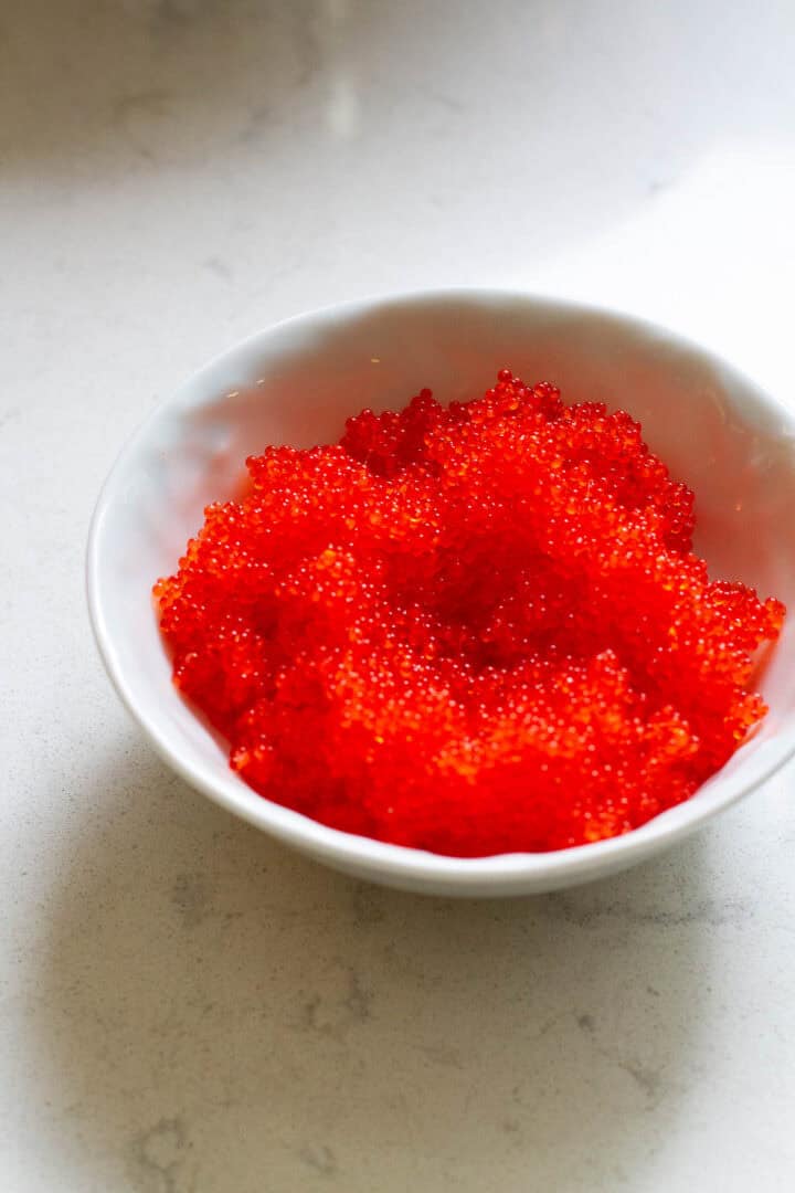 Creamy Japanese Potato Salad with Tobiko - Plates by Nat