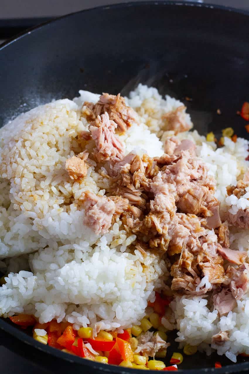 Tuna Fried Rice (Under 15 Minutes) - Plates by Nat