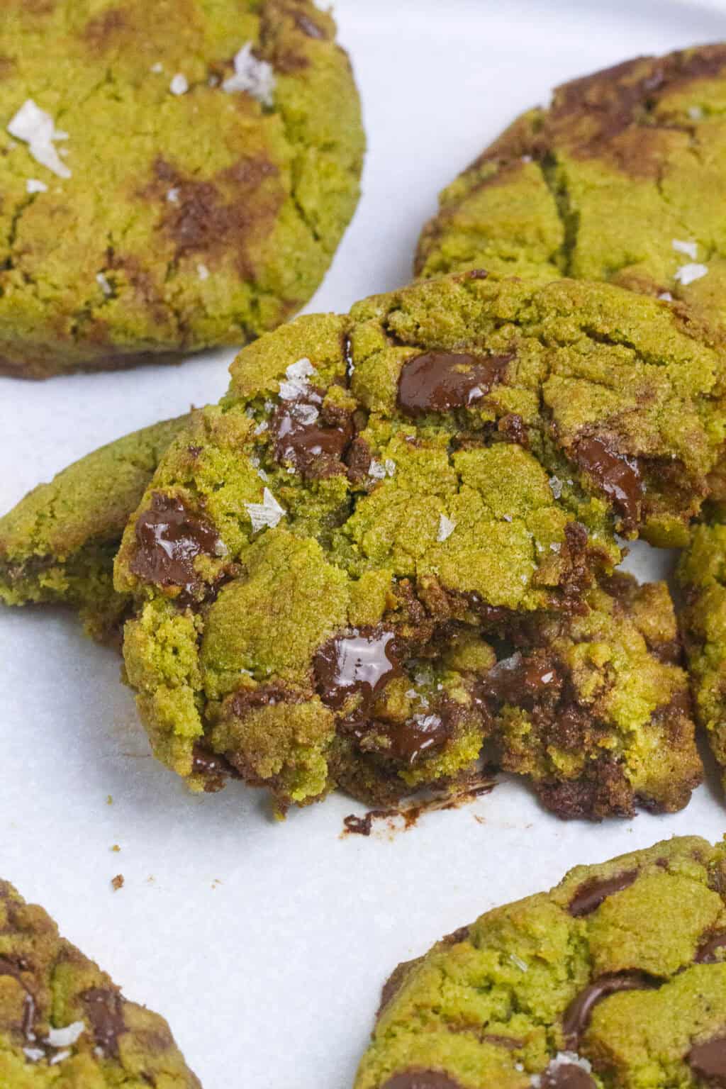 Matcha Chocolate Chip Cookies (GF, DF) - Plates by Nat