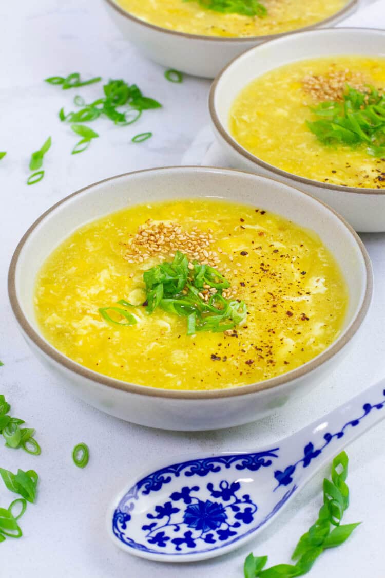 Corn Egg Drop Soup - Plates by Nat