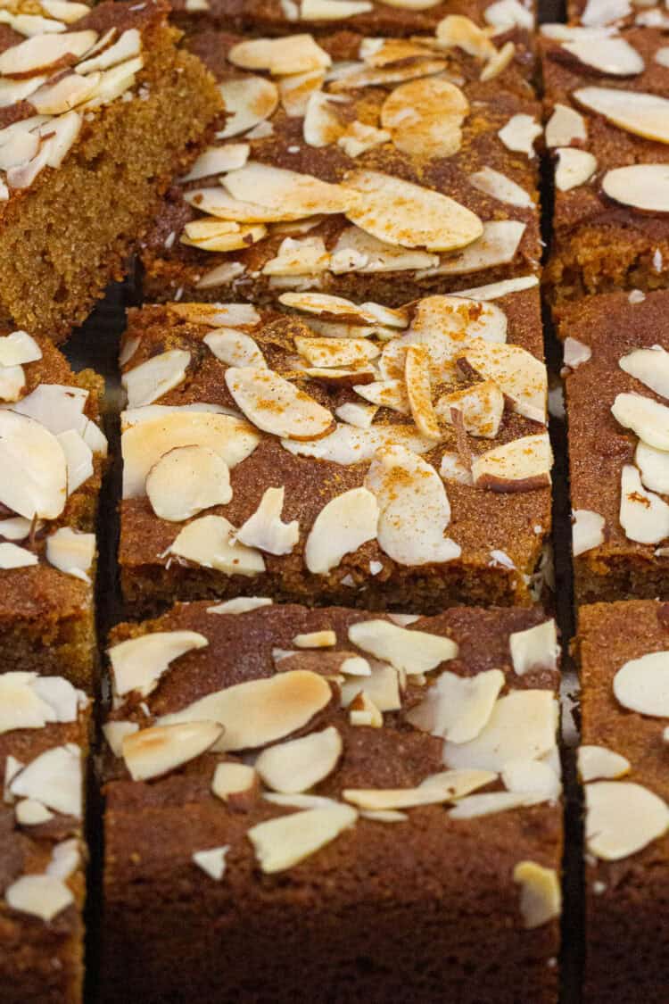 Almond Chai Cake Bars - Plates by Nat