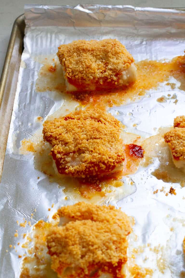 Panko Crusted Cod with Gochujang Mayo - Plates by Nat