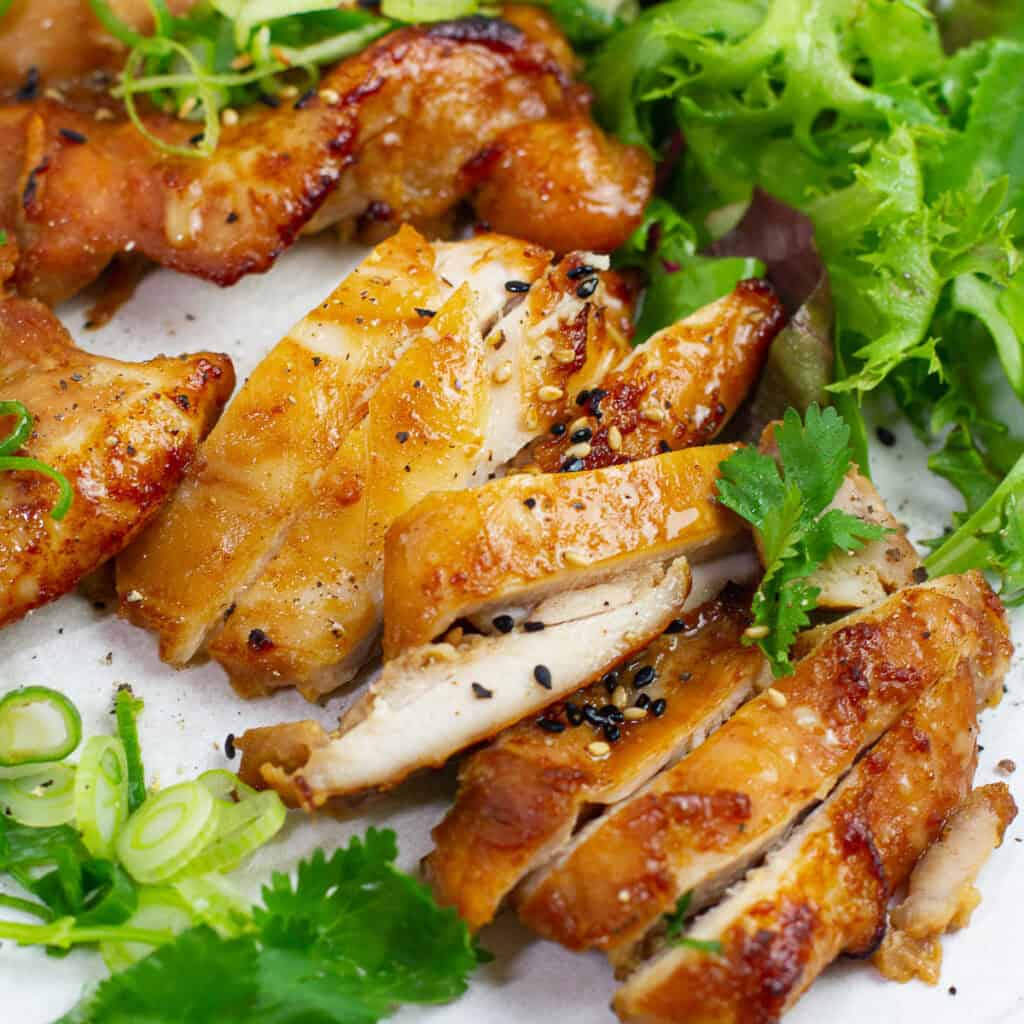 Baked Miso Chicken Thighs - Plates by Nat