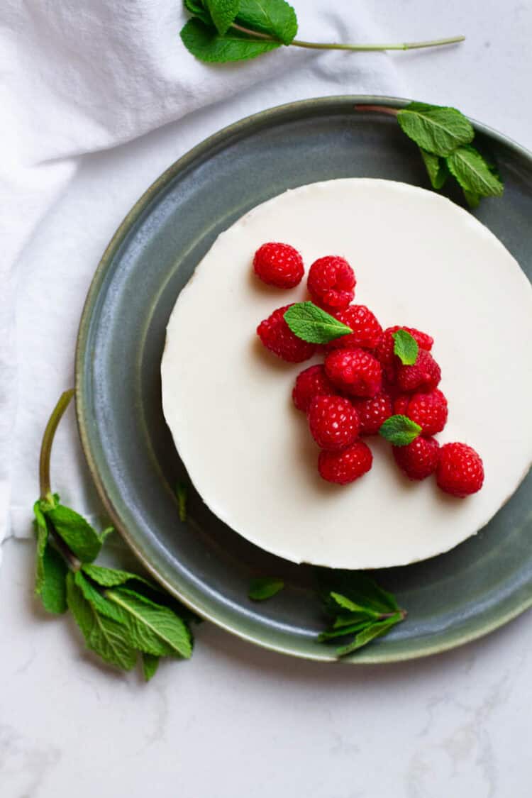 Japanese Style Rare Cheesecake (No bake, GF, DF) - Plates by Nat