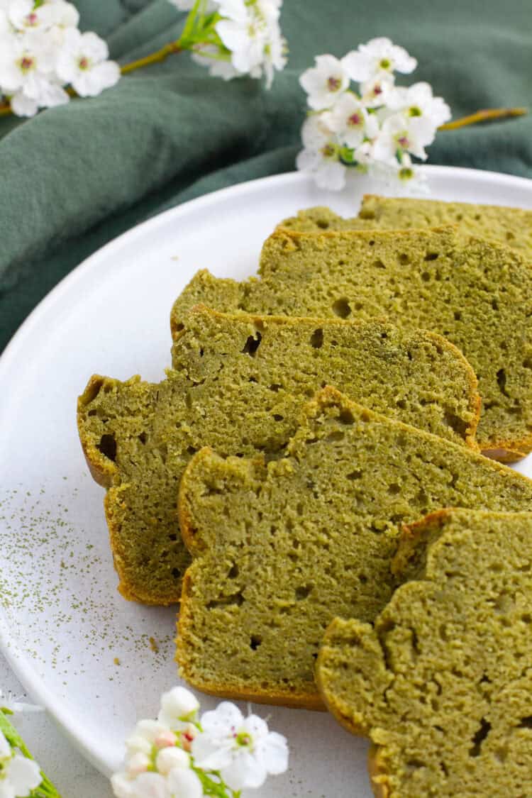 Easy Matcha Loaf Cake - Plates by Nat