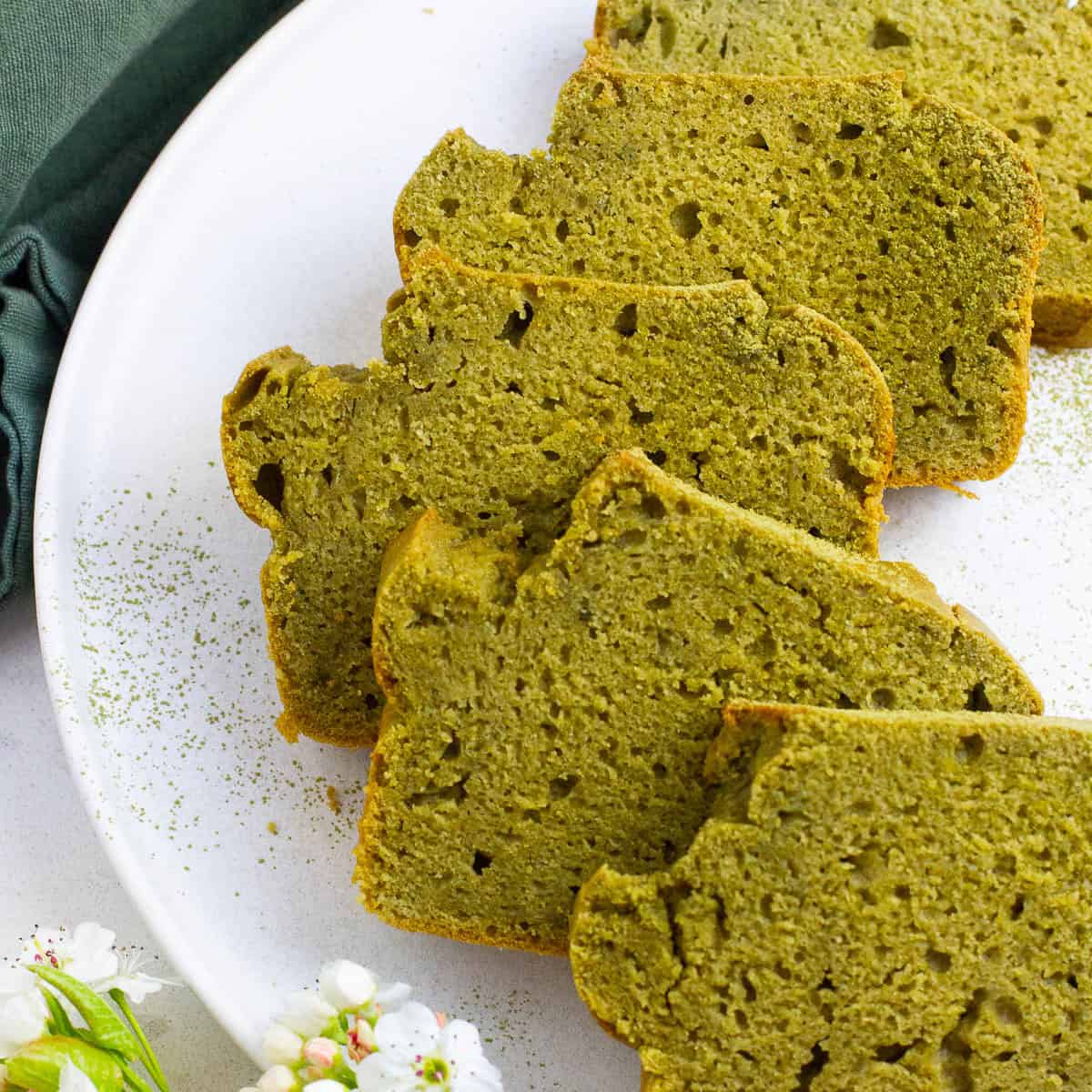 Easy Matcha Loaf Cake - Plates by Nat