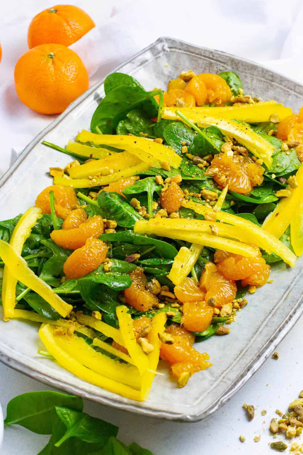 Spinach Mandarin Orange Salad - Plates by Nat