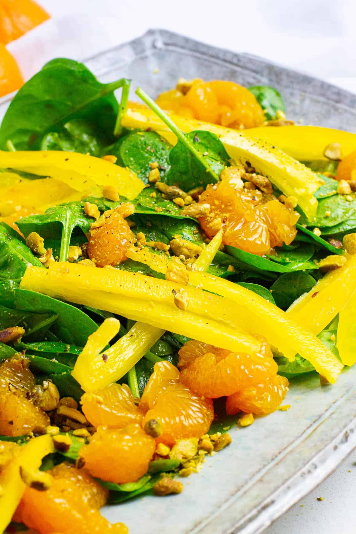 Spinach Mandarin Orange Salad - Plates by Nat
